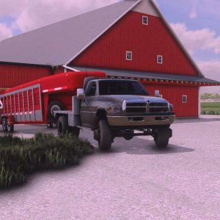 2001 Dodge ram 3500 flatbed v1.0 FS22 Mod | Farming Simulator 22 Mod