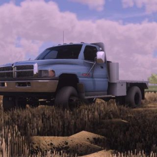 2001 Dodge ram 3500 flatbed v1.0 FS22 Mod | Farming Simulator 22 Mod