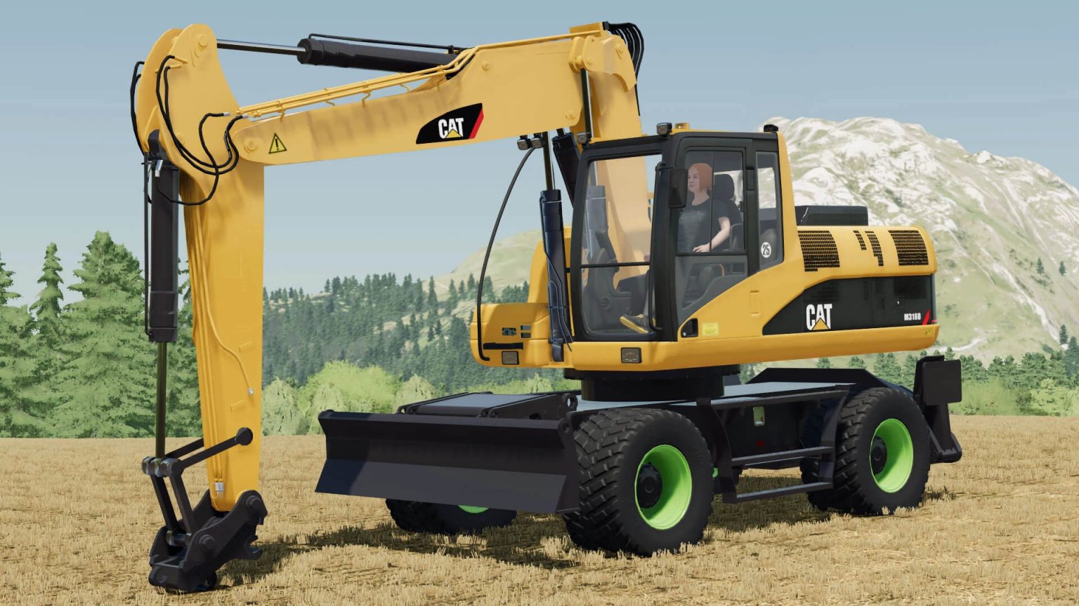 CAT M318D v1.0 FS22 Mod | Farming Simulator 22 Mod