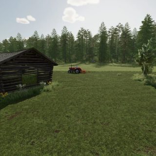 Old Log Sheds Pack v1.0 FS22 Mod | Farming Simulator 22 Mod