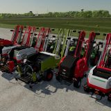 Round Balers Pack With Windrower v1.0 FS22 Mod | Farming Simulator 22 Mod