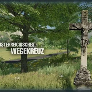 Austrian Wayside Cross v1.0 FS22 Mod | Farming Simulator 22 Mod