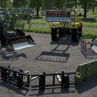 Baas Frontloader Tool Set v1.1 FS22 Mod | Farming Simulator 22 Mod
