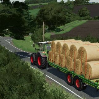 Broughan 28 Foot High Bed Trailer v1.0 FS22 Mod | Farming Simulator 22 Mod