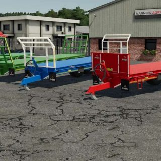 Broughan 28 Foot High Bed Trailer v1.0 FS22 Mod | Farming Simulator 22 Mod