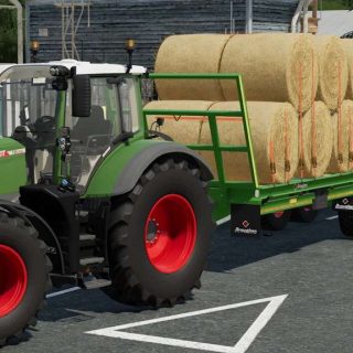 Broughan 28 Foot High Bed Trailer v1.0 FS22 Mod | Farming Simulator 22 Mod