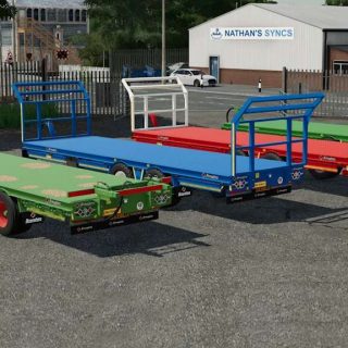 Broughan 28 Foot Low Bed Trailer v1.0 FS22 Mod | Farming Simulator 22 Mod