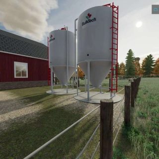 Bulktech 10 Series Dry Bins v1.0 FS22 Mod | Farming Simulator 22 Mod