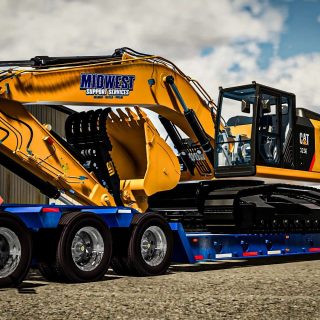 Caterpillar 323E Hi-Rail v1.0 FS22 Mod | Farming Simulator 22 Mod