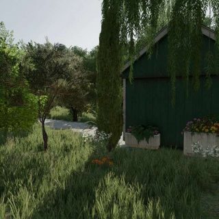 Decotrees And Decoplants Prefab v1.0 FS22 Mod | Farming Simulator 22 Mod