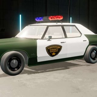 Dukes of Hazzard Sheriff Cars v1.0 FS22 Mod | Farming Simulator 22 Mod