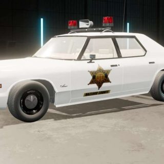 Dukes of Hazzard Sheriff Cars v1.0 FS22 Mod | Farming Simulator 22 Mod