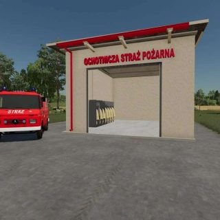 Fire station v1.0 FS22 Mod | Farming Simulator 22 Mod