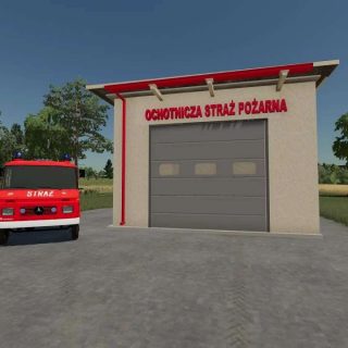 Fire station v1.0 FS22 Mod | Farming Simulator 22 Mod