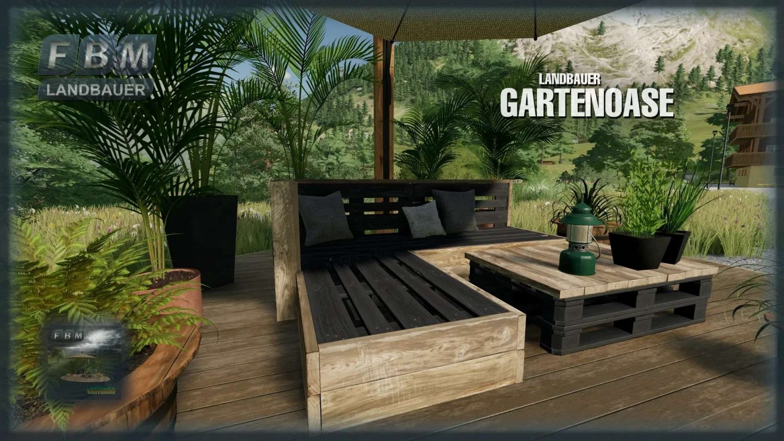 Garden Oasis v1.0 FS22 Mod | Farming Simulator 22 Mod