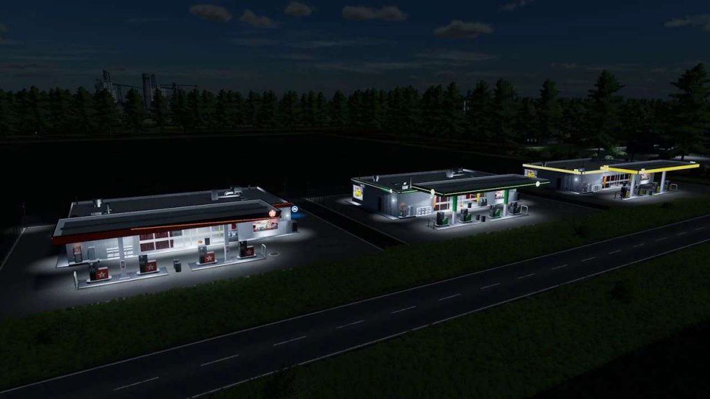 Gas Station Pack v1.0 FS22 Mod | Farming Simulator 22 Mod