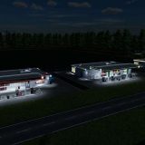 Gas Station Pack v1.0 FS22 Mod | Farming Simulator 22 Mod