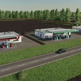Gas Station Pack v1.0 FS22 Mod | Farming Simulator 22 Mod
