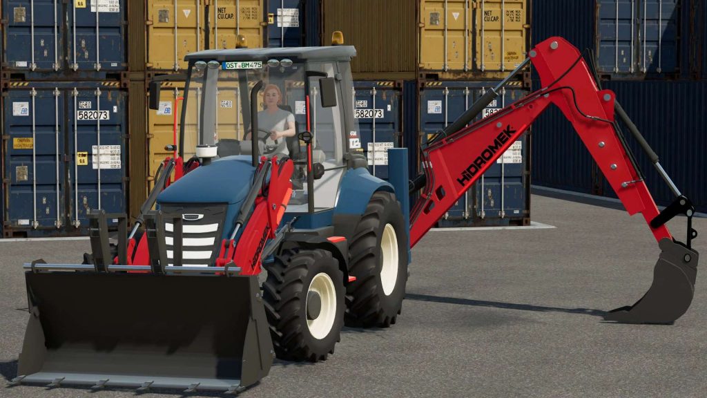 Hidromek Backhoe Loader v1.0 FS22 Mod | Farming Simulator 22 Mod