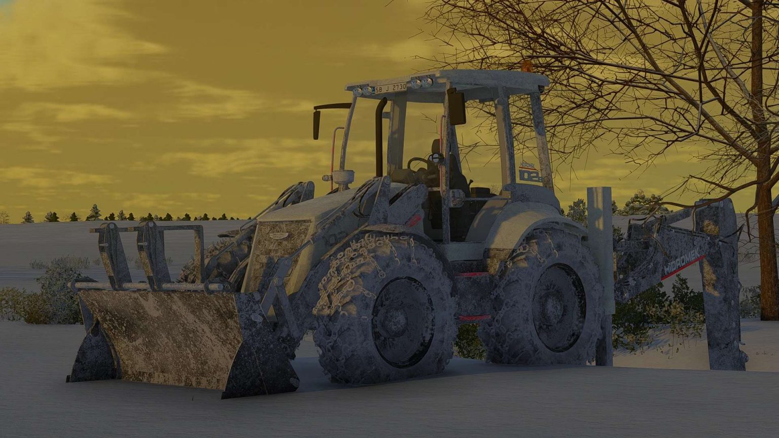 HMK 102B Backhoe Loader v1.0 FS22 Mod | Farming Simulator 22 Mod
