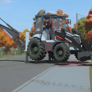 HMK 102B Backhoe Loader v1.0 FS22 Mod | Farming Simulator 22 Mod
