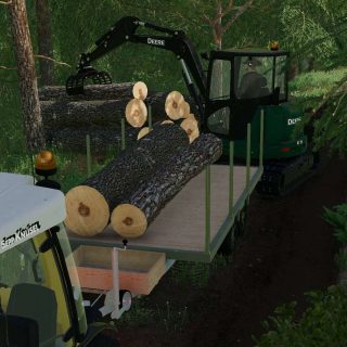 Homemade car trailer v1.0.1 FS22 Mod | Farming Simulator 22 Mod