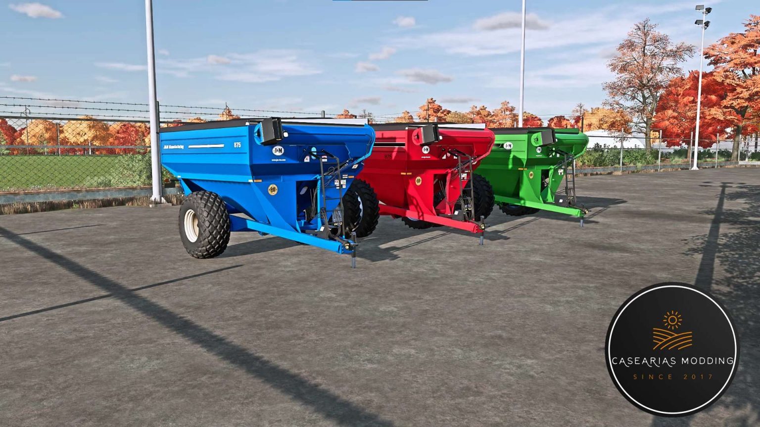 J&M 875 Grain Cart v1.0 FS22 Mod | Farming Simulator 22 Mod