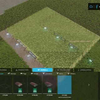 Large Cow Capacity Pen v1.8 FS22 Mod | Farming Simulator 22 Mod