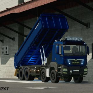 MAN TGS 4 Achs Kipper v1.0 FS22 Mod | Farming Simulator 22 Mod