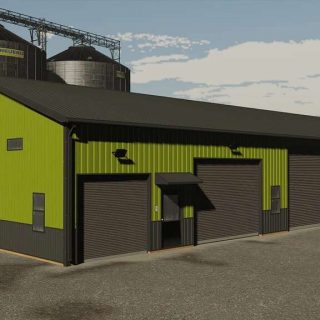 Metal Garage Or Workshop v1.0 FS22 Mod | Farming Simulator 22 Mod