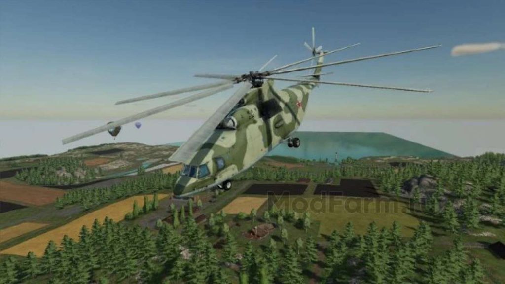 Mi-26T helicopter v1.0 FS22 Mod | Farming Simulator 22 Mod