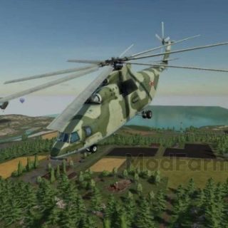 Mi-26T helicopter v1.0 FS22 Mod | Farming Simulator 22 Mod