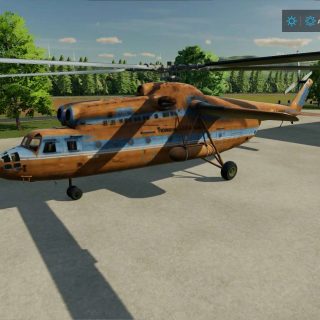Mi-6A helicopter v1.0 FS22 Mod | Farming Simulator 22 Mod