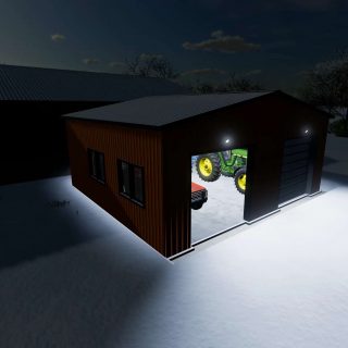 Modern Two Car Garage v1.0 FS22 Mod | Farming Simulator 22 Mod