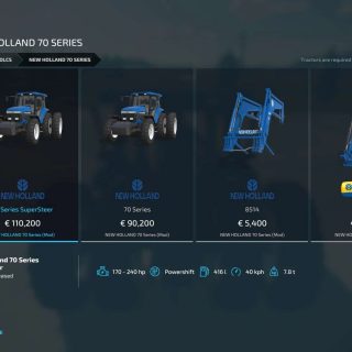 New Holland 70 series edit v1.0 FS22 Mod | Farming Simulator 22 Mod