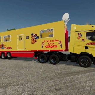 PINDER School Trailer v1.0 FS22 Mod | Farming Simulator 22 Mod