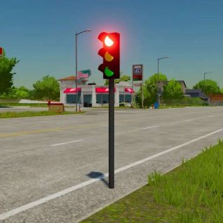 Placeable Traffic Light (Functional) v1.1 FS22 Mod | Farming Simulator ...