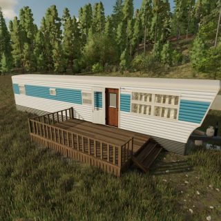 Retro Camping Home v1.0 FS22 Mod | Farming Simulator 22 Mod