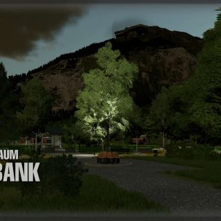 Round Tree Bench v1.0 FS22 Mod | Farming Simulator 22 Mod