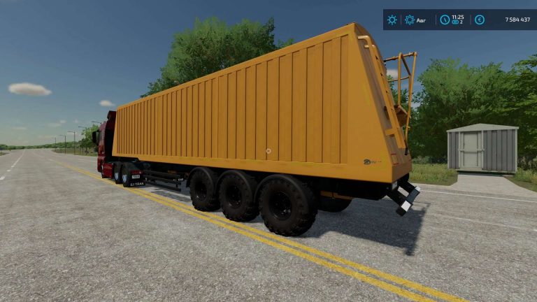 Semitrailer DNESTR-9357-01 v2.0 FS22 Mod | Farming Simulator 22 Mod