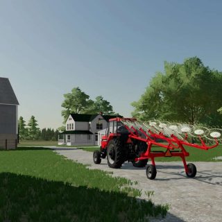 Sitrex QR12 V Rake v1.0 FS22 Mod | Farming Simulator 22 Mod