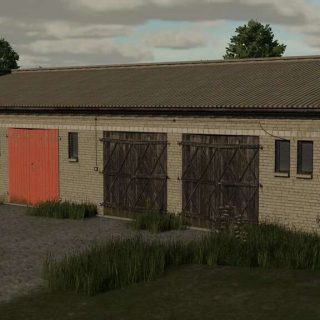 Small Brick Garage v1.0 FS22 Mod | Farming Simulator 22 Mod