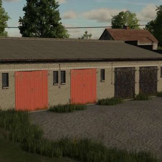 Small Brick Garage v1.0 FS22 Mod | Farming Simulator 22 Mod