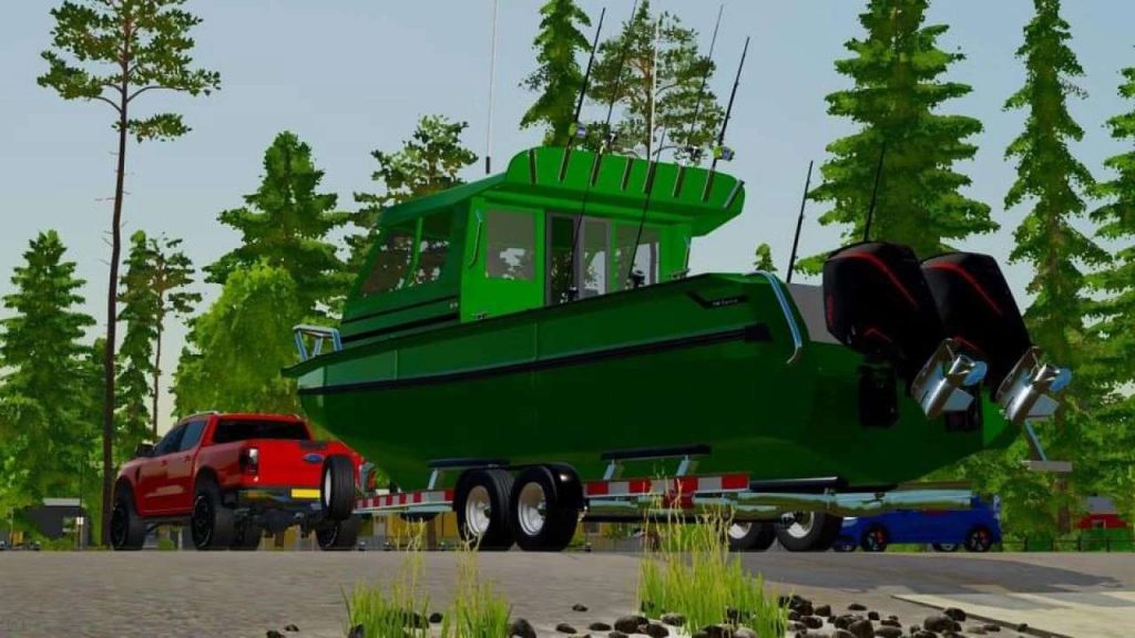 StabiCraft Boat and Trailer v1.0 FS22 Mod | Farming Simulator 22 Mod