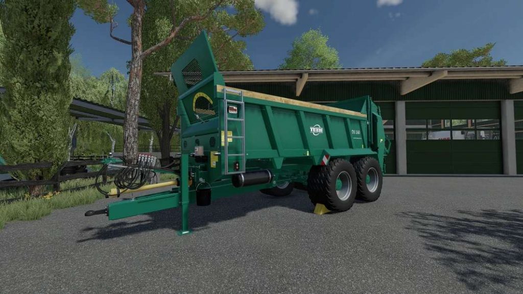 Tebbe DS 160 manure spreader v1.0 FS22 Mod | Farming Simulator 22 Mod