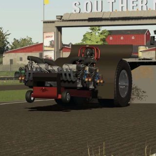 V8 Modified Puller [Low Cage] v1.0 FS22 Mod | Farming Simulator 22 Mod