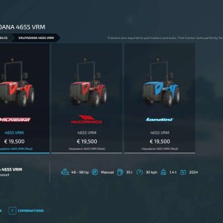 Valpadana 4655 VRM V1.0 FS22 Mod | Farming Simulator 22 Mod
