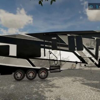 Voltage 5th Wheel Toy Hauler Camper v2.0 FS22 Mod | Farming Simulator ...