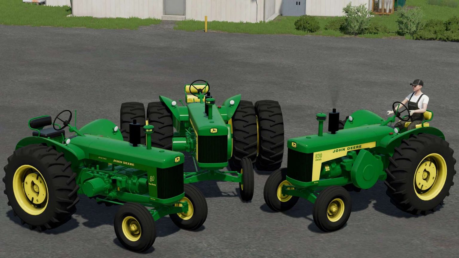 1956 - 1958 Years John Deere Tractors Pack v1.0 FS22 Mod | Farming Simulator 22 Mod