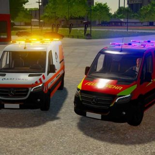 2018 Mercedes-Benz Sprinter Pack v1.0 FS22 Mod | Farming Simulator 22 Mod